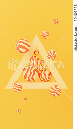 Vertical 3D illustration of a triangle and... - Stock Illustration ...