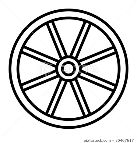Simple wheels - Stock Illustration [80407617] - PIXTA