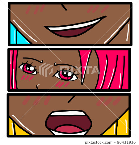 Manga style. Japanese cartoon Comic concept....-插圖素材 [80431930] - PIXTA圖庫