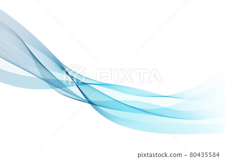 Abstract wave flow line isolated on white... - Stock Illustration ...