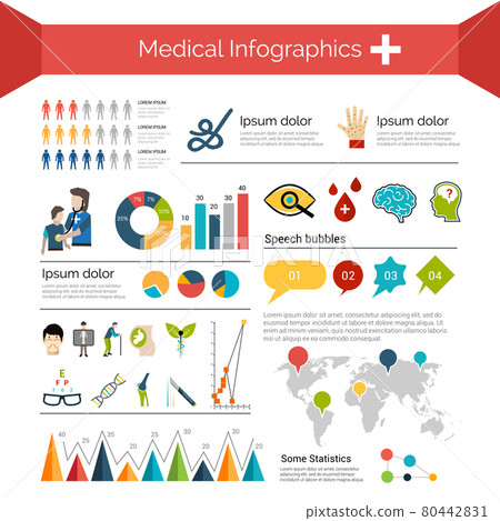 Medical Infographics Set - Stock Illustration [80442831] - PIXTA