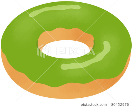 Matcha donut - Stock Illustration [80452976] - PIXTA