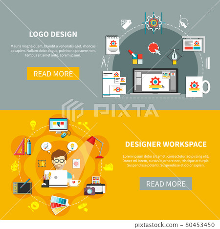 Designer Tools Banner Set-插圖素材 [80453450] - PIXTA圖庫