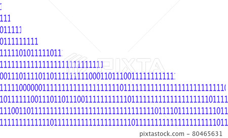 A myriad of rows of numbers 0 and 1 - Stock Illustration [80465631] - PIXTA