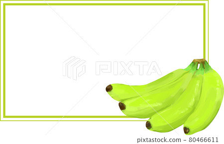 Blue banana frame illustration - Stock Illustration [80466611] - PIXTA