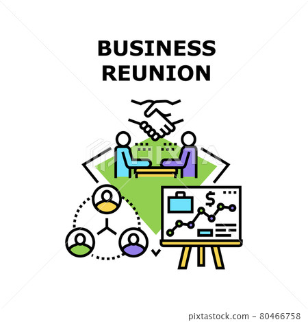Business Reunion Vector Concept Color Illustration - Stock Illustration ...