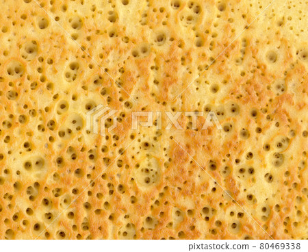 Textured background of delicious fried pancake - Stock Illustration ...