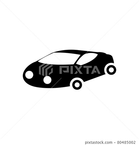 Running car icon vector illustration on white... - Stock Illustration ...