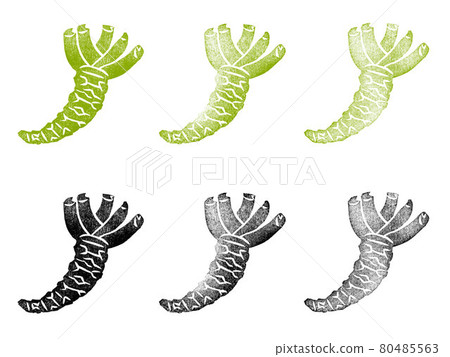 Wasabi stamp color set - Stock Illustration [80485563] - PIXTA