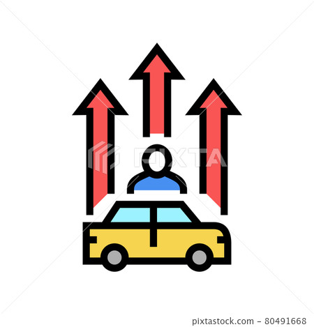 mature driver improvement course color icon... - Stock Illustration ...