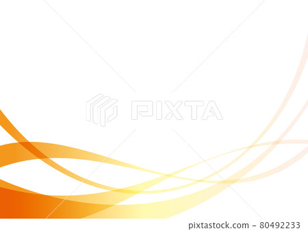 Orange smooth curve illustration - Stock Illustration [80492233] - PIXTA