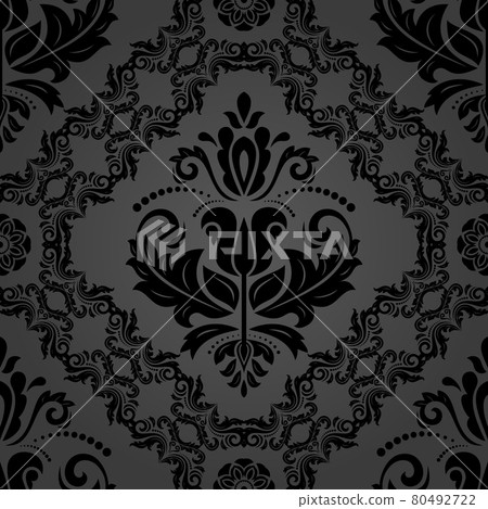 Classic Seamless Vector Fine Pattern With... - Stock Illustration ...