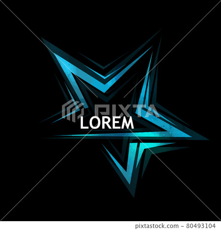 The logo is a multi-colored star. Vector... - Stock Illustration ...