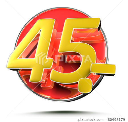 Number 45. - Stock Illustration [80498179] - PIXTA