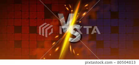 VS game background, versus battle fight vector... - Stock Illustration ...