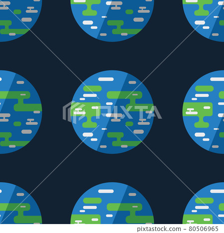 Seamless pattern of earth planet - Stock Illustration [80506965] - PIXTA