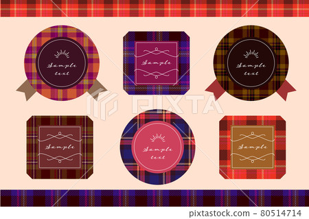 Plaid frame autumn / winter - Stock Illustration [80514714] - PIXTA