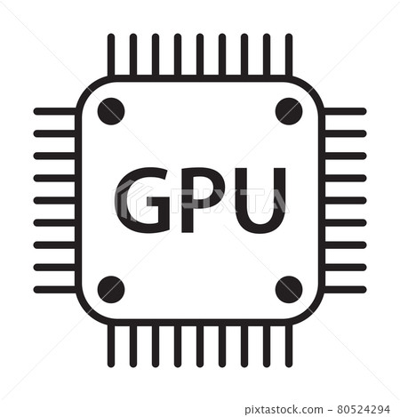 GPU icon vector for your web site design, logo,... - Stock Illustration ...