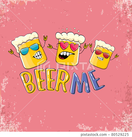BEER ME vector illustration or summer poster.... - Stock Illustration ...