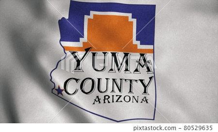 Yuma county flag, state of Arizona, United... - Stock Illustration ...