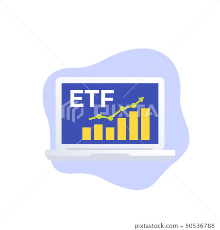 ETF icon, exchange traded fund vector - Stock Illustration [80536788 ...