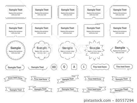 Simple line frame / decorative rule - Stock Illustration [80557294] - PIXTA
