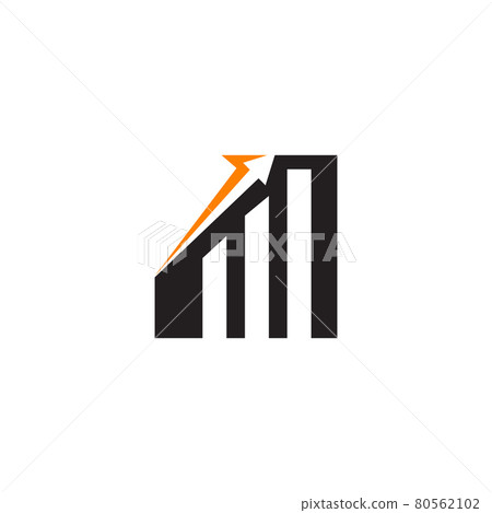 Up chart graphic logo design template - Stock Illustration [80562102 ...