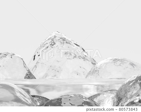 An ice platform for displaying your procuct 3D... - Stock Illustration ...