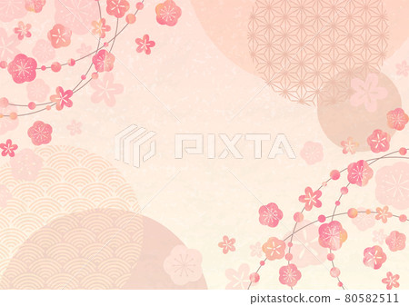 ume, japanese pattern, japanese style - Stock Illustration [80582511 ...