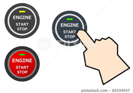 Illustration of the start button to start the... - Stock Illustration ...