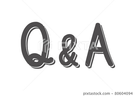 Hand-drawn Q & A, FAQ, quiz, answer, headline... - Stock Illustration ...