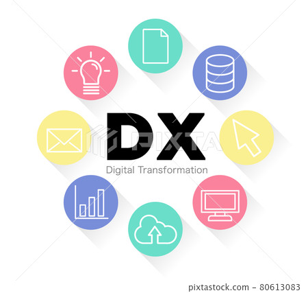 DX icon image - Stock Illustration [80613083] - PIXTA