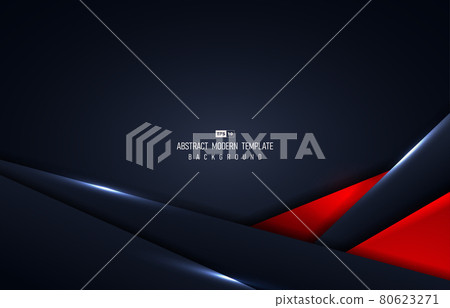 Abstract modern red and blue template... - Stock Illustration [80623271 ...