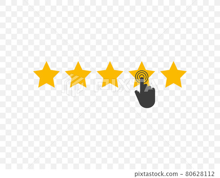 Click, rating, stars icon. Vector illustration.... - Stock Illustration ...