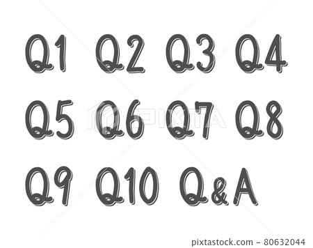 Hand-drawn Q & A, FAQ, quiz, answer, headline... - Stock Illustration ...