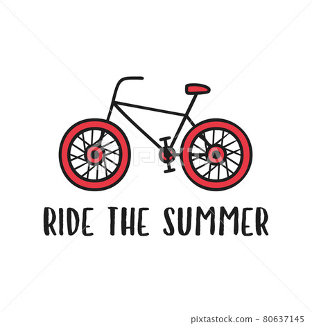 Vector logo of red bicycle - Stock Illustration [80637145] - PIXTA