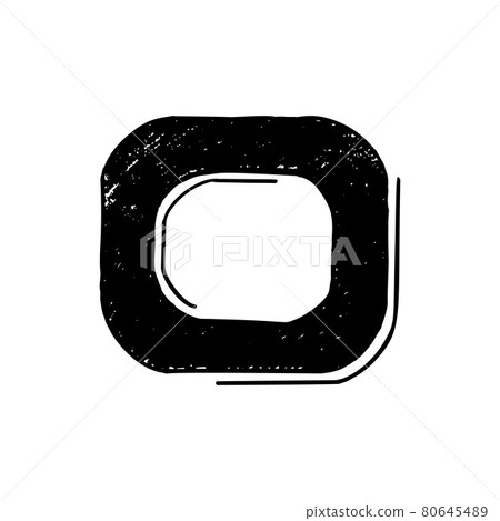 Letter O sketch style hand lettering. Vector... - Stock Illustration ...