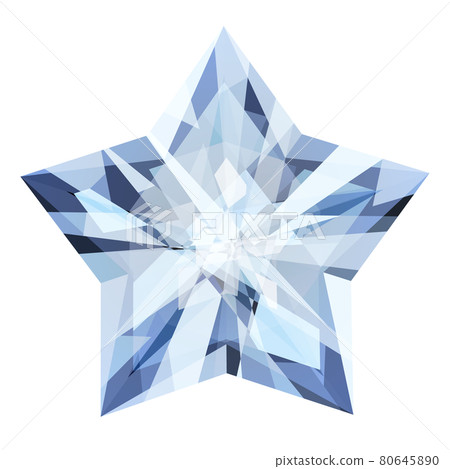 Illustration material of star-shaped diamond - Stock Illustration ...