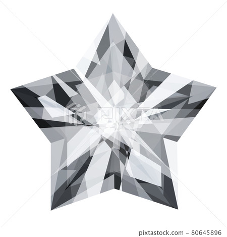 Illustration material of star-shaped diamond - Stock Illustration ...