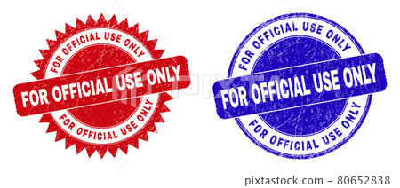 FOR OFFICIAL USE ONLY Rounded and Rosette... - Stock Illustration ...