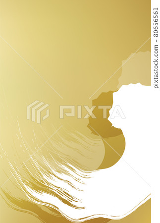 Brush character gold faint background - Stock Illustration [80656561 ...