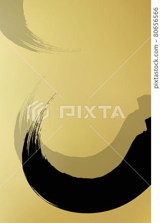 Brush character ink faint background - Stock Illustration [80656566 ...