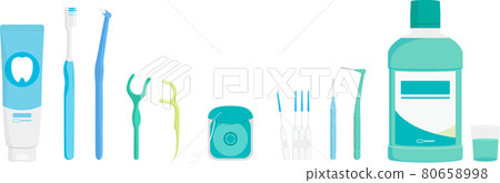 Vector illustrations of dental care and oral... - Stock Illustration ...