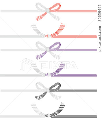 Flower knot and mizuhiki vector illustration... - Stock Illustration ...