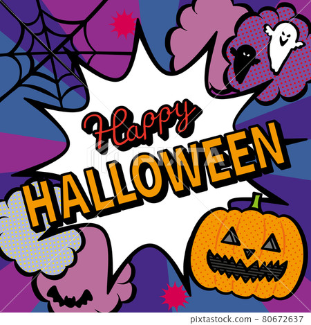 American comic style Halloween design - Stock Illustration [80672637 ...