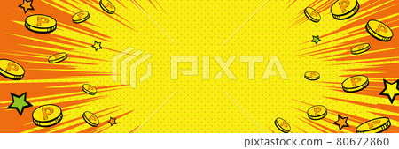 American comic style coin design - Stock Illustration [80672860] - PIXTA