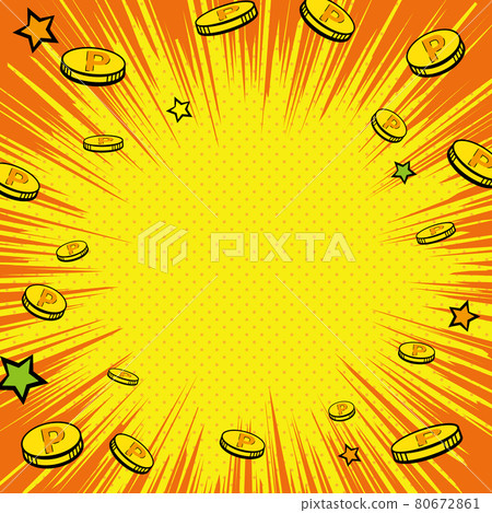 American comic style coin design - Stock Illustration [80672861] - PIXTA