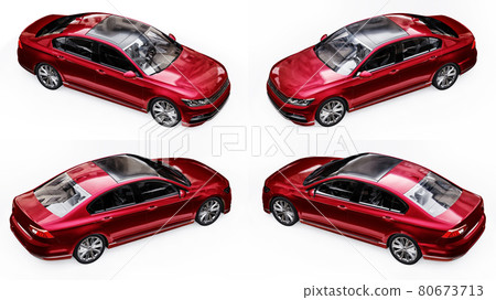 3d illustration. 3d rendering of a brandless... - Stock Illustration ...