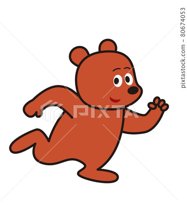 Bear (running) - Stock Illustration [80674053] - PIXTA