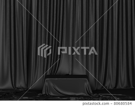 Cube covered with draped cloth - Stock Illustration [80680584] - PIXTA